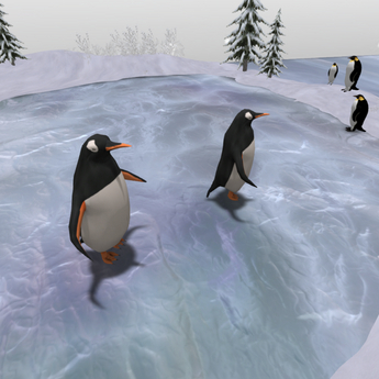 Second Life Marketplace - Animated Penguins Skating Rink
