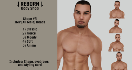 Second Life Marketplace - **SALE**.| REBORN |. Body Shop - SHAPE #5 ...