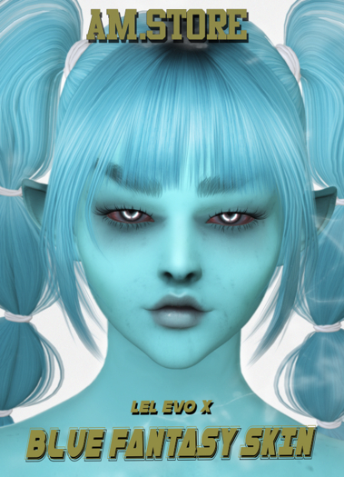 Second Life Marketplace - AM : Fantasy Blue Skin
