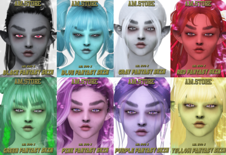 Second Life Marketplace - AM : Fantasy Skin for EVO X Fatpack