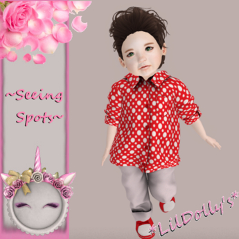 Second Life Marketplace - *LilDolly's* ~Seeing Spots Outfit~ TD Kid