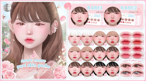 Second Life Marketplace - more more. yuri skin gacha_RARE 2 (genus) (box)