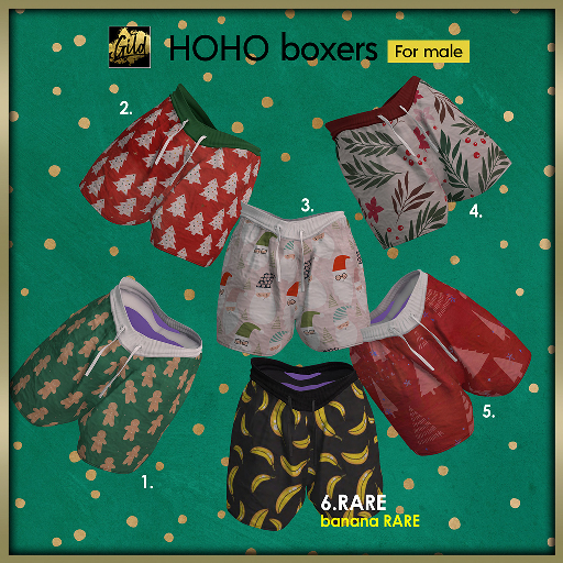 Second Life Marketplace - legacy(m) [Gild] HOHO boxers - Full Set