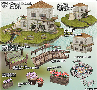 Second Life Marketplace - 07-[Since1975]WaterWheel Gacha-Bridge