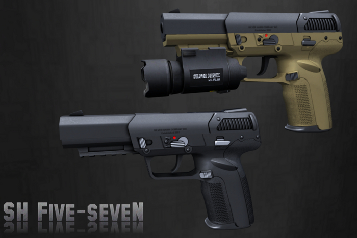 Second Life Marketplace - SH RP Prop Gun - Five-seveN (Female Version)