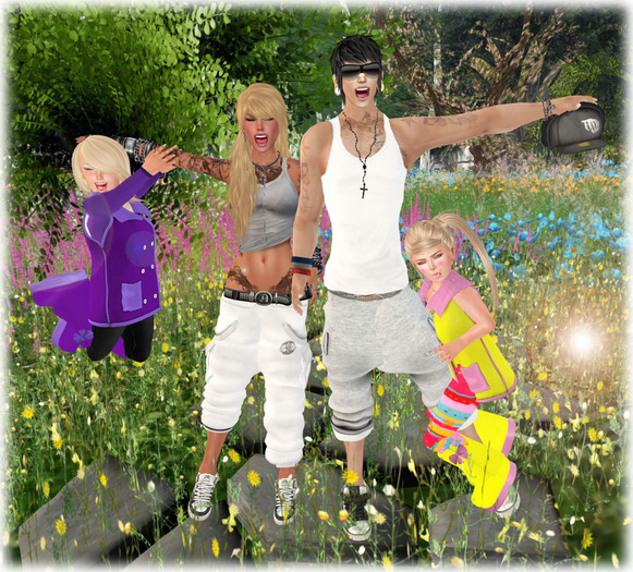 Second Life Marketplace - Family Pose! PURPLEPOSE - PURPLEFAMILYBALL04