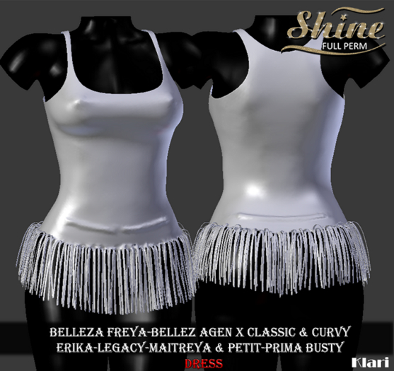 Second Life Marketplace - [SHINE FULL PERM] DRESS KLARI