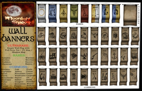Second Life Marketplace - "Moon_Sha" Wall Banner - Fisher