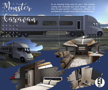 Second Life Marketplace - Monster Caravan 203 Prim - Erfe Design PACK