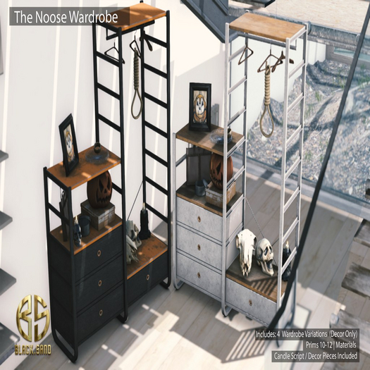 Second Life Marketplace - Black . Sand The Noose Wardrobe