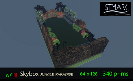 Second Life Marketplace - SKYBOX JUNGLE PARADISE [64 x 128]