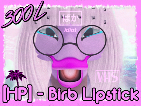 Second Life Marketplace - [HP] - Birb head lipstick "beak makeup" BOM ...