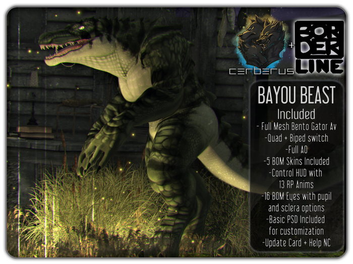 Second Life Marketplace - .:C:.+[B]Line - Bayou Beast - Quad Biped ...