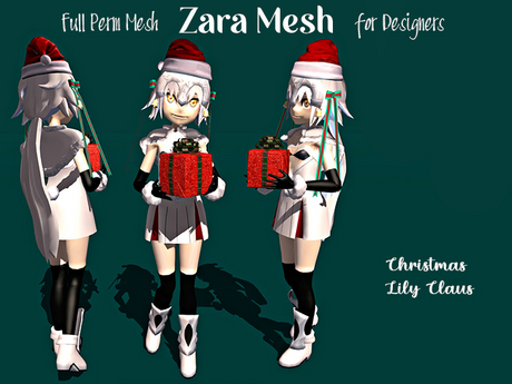 Second Life Marketplace - ZM - Christmas Lily Claus - FULL PERM MESH