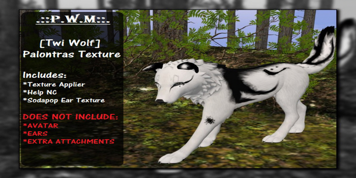 Second Life Marketplace - [ PWM ] Twi Wolf - Palontras Mod [BOXED]