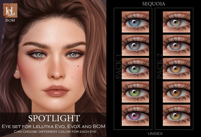 Second Life Marketplace - FATPACK::Sequoia:: Spotlight eye set for ...