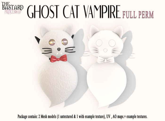 Second Life Marketplace - The Bastard Princess - Ghost Cat Vampire