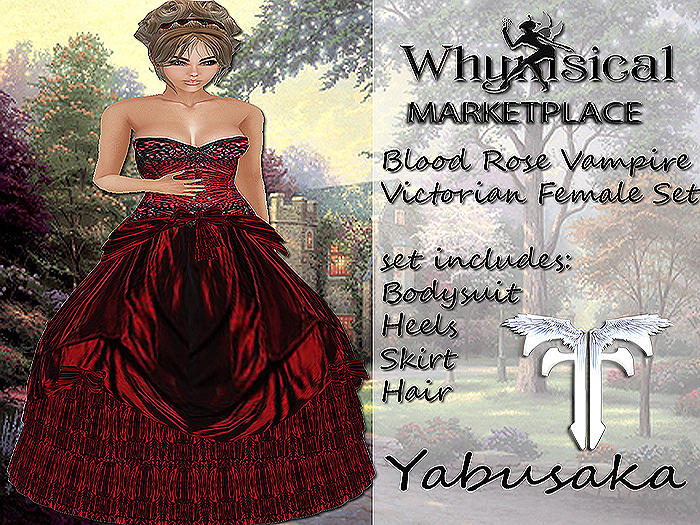 Second Life Marketplace - Blood Rose Vampire Victorian Yabusaka Petite ...