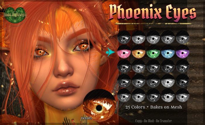 Second Life Marketplace - [n.a.p] Phoenix Eyes - Pack 02