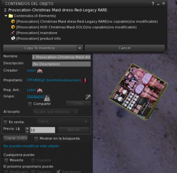 Second Life Marketplace - 2. Provocation-Christmas Maid dress-Red ...