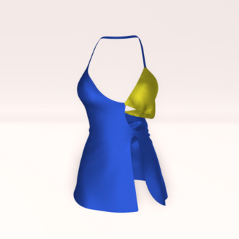 Second Life Marketplace - [UnBound] - D01 Multi-Color Dress Blue