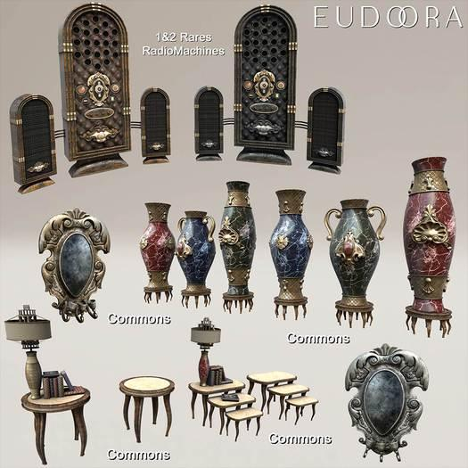 Second Life Marketplace - Eudora3D Triple Tables + Props
