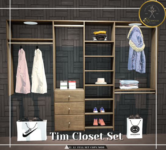 Second Life Marketplace - .:Noxwood:. Tim Closet