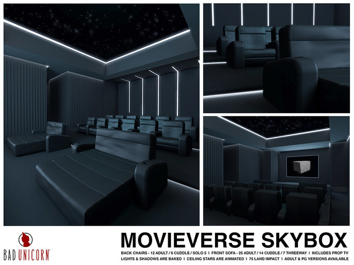 Second Life Marketplace - Movieverse Skybox - PG