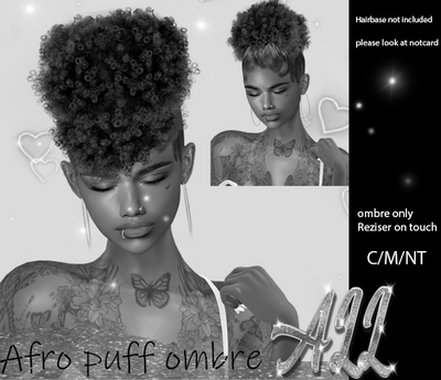 Second Life Marketplace - Afro puff ombre [All Hair] DEMO