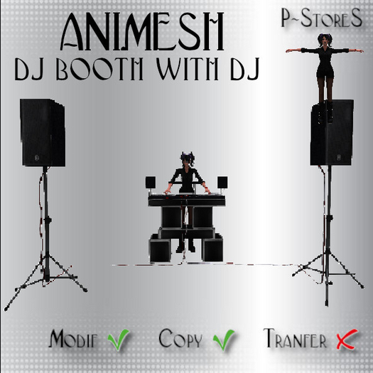 Second Life Marketplace - ANIMESH DJ booth with Eugenia 2022 (wear me)