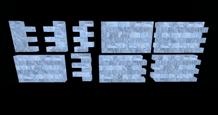 Second Life Marketplace - Ice Wall Building Bricks Ice Castles