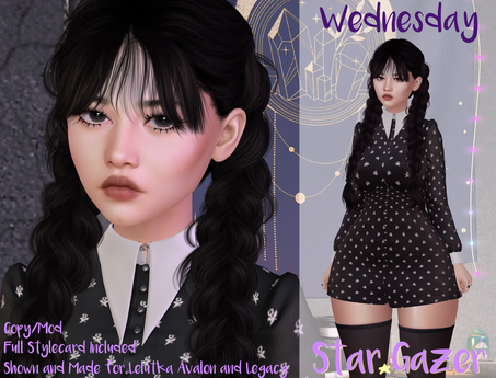 Second Life Marketplace - -Star Gazer- Wednesday Shape for Lelutka Avalon