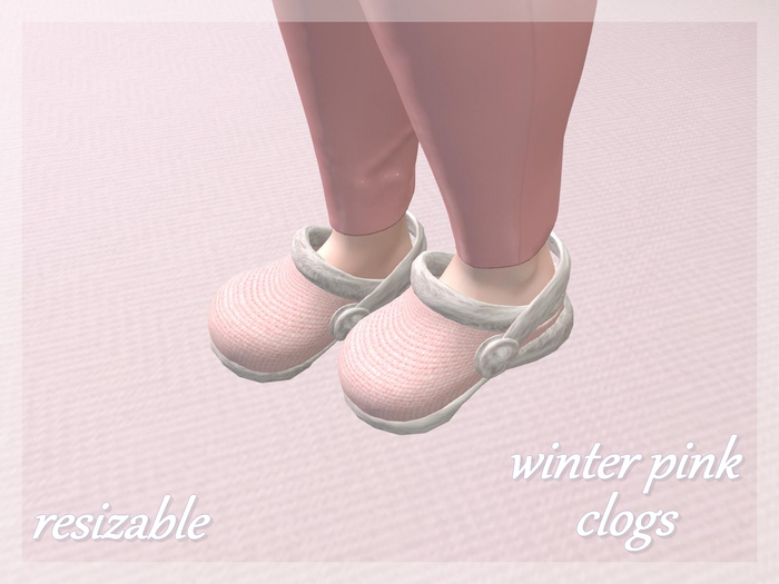 Second Life Marketplace - majestic.+ winter pink clogs