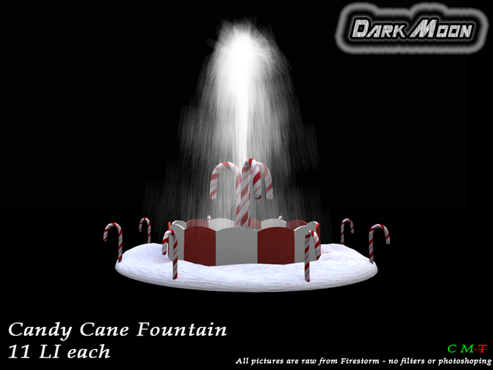 Second Life Marketplace - Dark Moon - Candy Cane Fountain (add me)