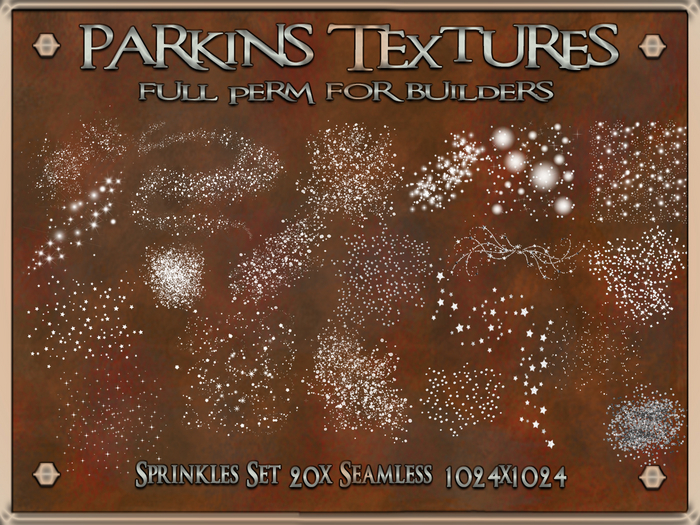 Second Life Marketplace - Parkins Textures - Sprinkles Set - 20 alpha ...