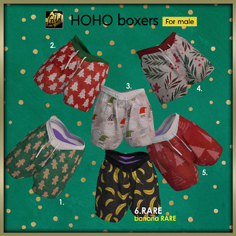 Second Life Marketplace - jake [Gild] HOHO boxers FULL SET with RARES JAKE