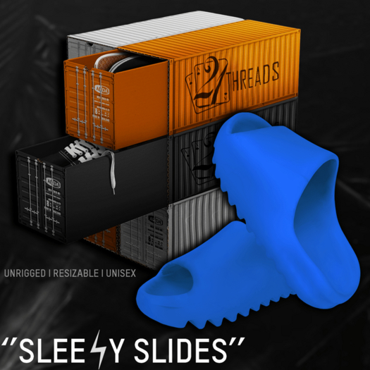 Second Life Marketplace - [21] Sleezy Slides Blue