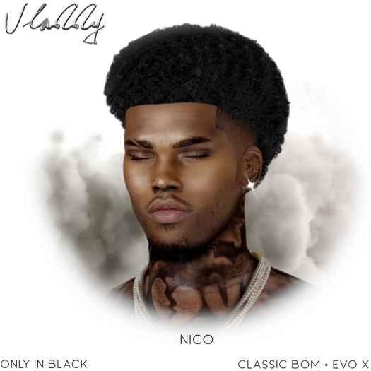 Second Life Marketplace - Vladdy // "Nico" Afro (Fatpack) (CLASSIC BOM ...