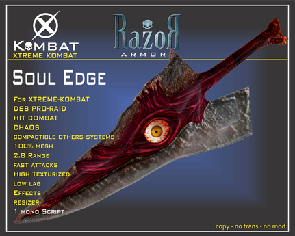 Second Life Marketplace - ..::Razor::.>> Soul Edge