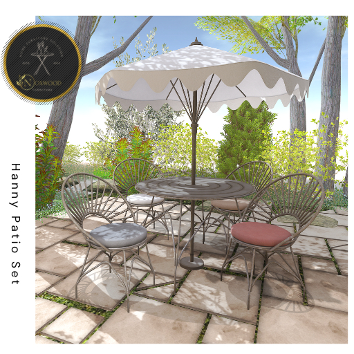 Second Life Marketplace - .:Noxwood:. Hanny Patio Set