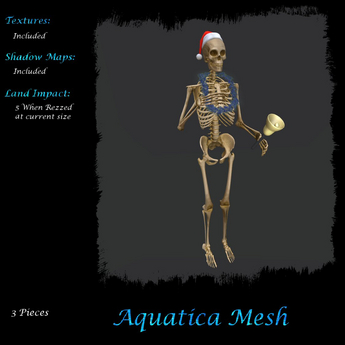 Second Life Marketplace - Aquatica Mesh - AM025532 Celebrating Xmas