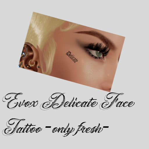 Second Life Marketplace - Evox Delicate Face Tattoo