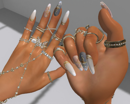 Second Life Marketplace - MangoMilk - delicate pearl nails