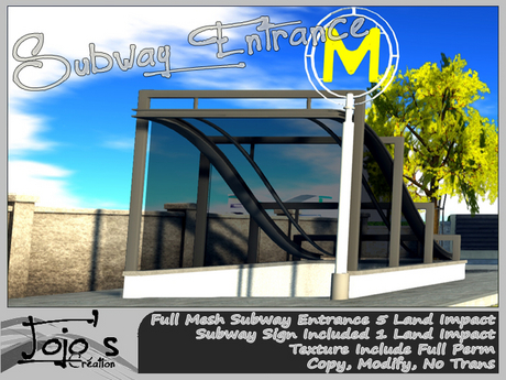 Second Life Marketplace - Subway Entrance Mesh