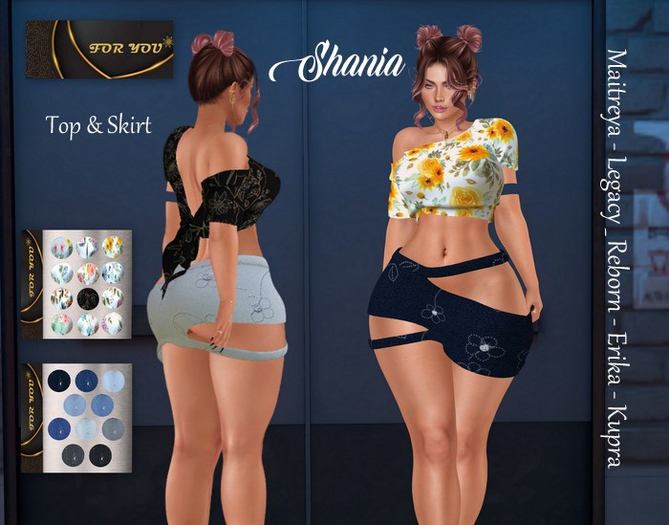 Second Life Marketplace F Shania Outfit Fatpack