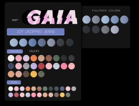 Second Life Marketplace - Gaia - demo joy unzipped jeans