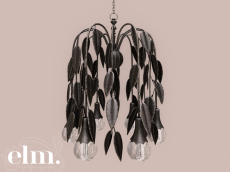 Second Life Marketplace - Elm. Talia Chandelier [Wrought Iron]