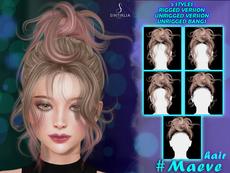 Second Life Marketplace - Sintiklia - Hair Maeve - Colors&pastels