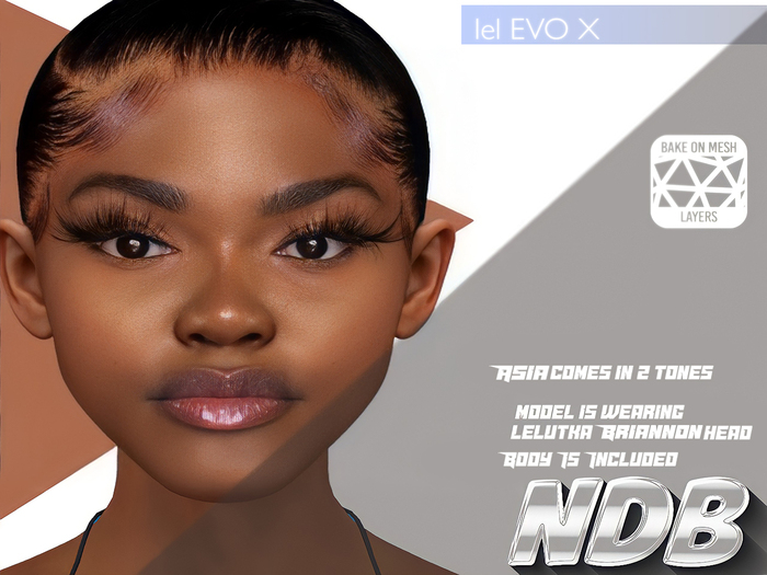 Second Life Marketplace - NDB - ASIA SKIN LELUTKA EVO X BOM "TONE 2 ...
