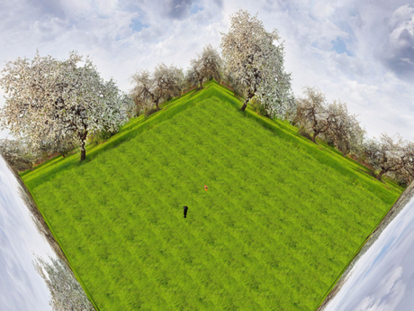 Second Life Marketplace - Spring apple garden - Skybox
